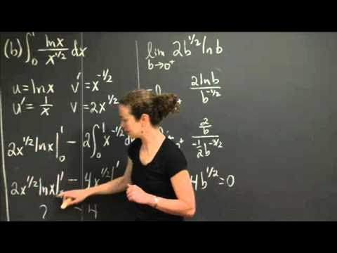 Improper Integrals | MIT 18.01SC Single Variable Calculus, Fall 2010 - YouTube