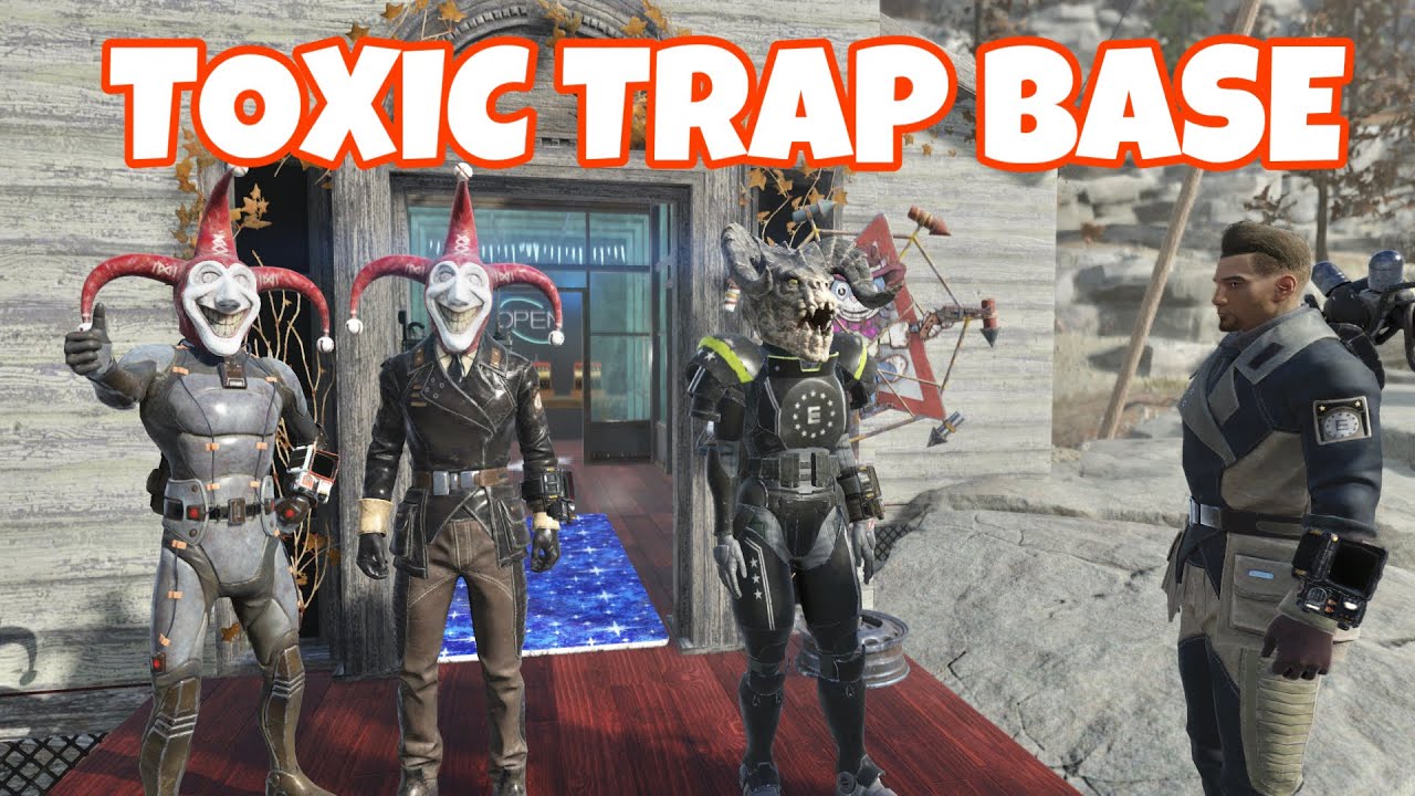 Fallout 76 TOXIC trap base and pvp - YouTube