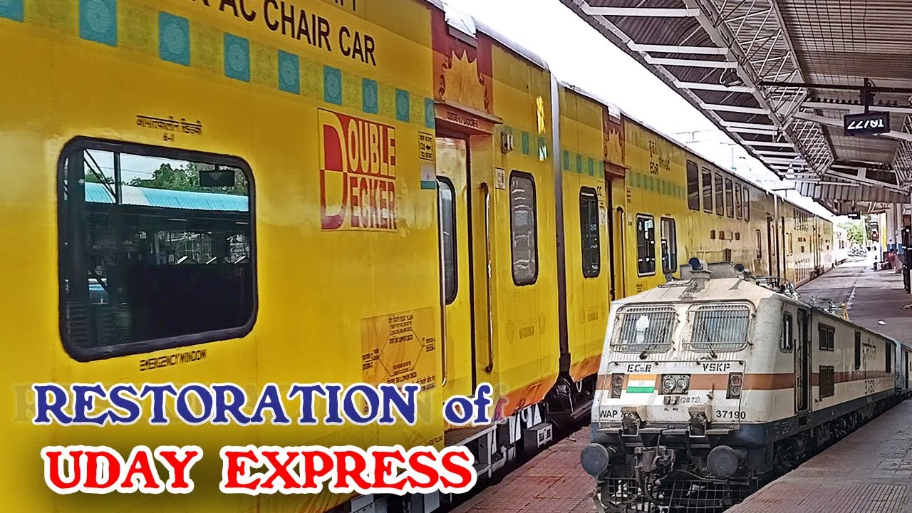 RESTORATION Of UDAY Double Decker Express After 2 Years VKSP - BZA ...