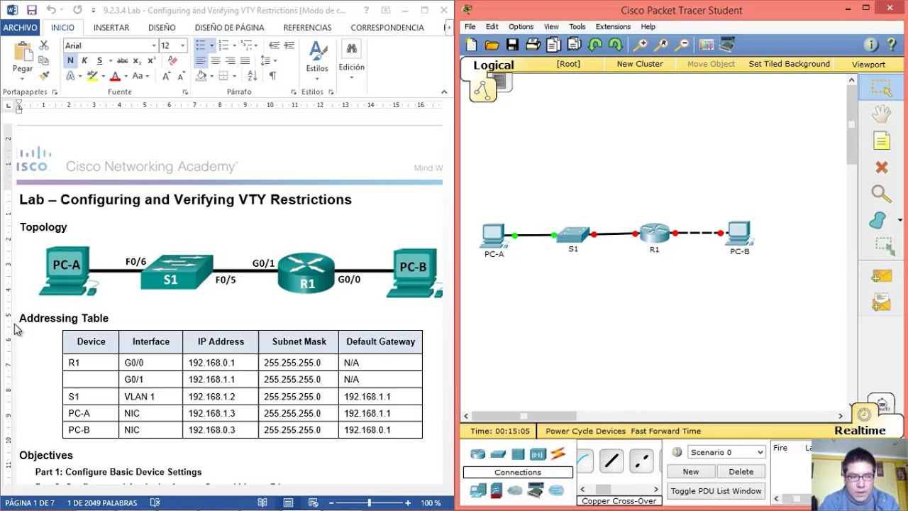 9.2.3.4 Lab - Configuring and Verifying VTY Restrictions - YouTube