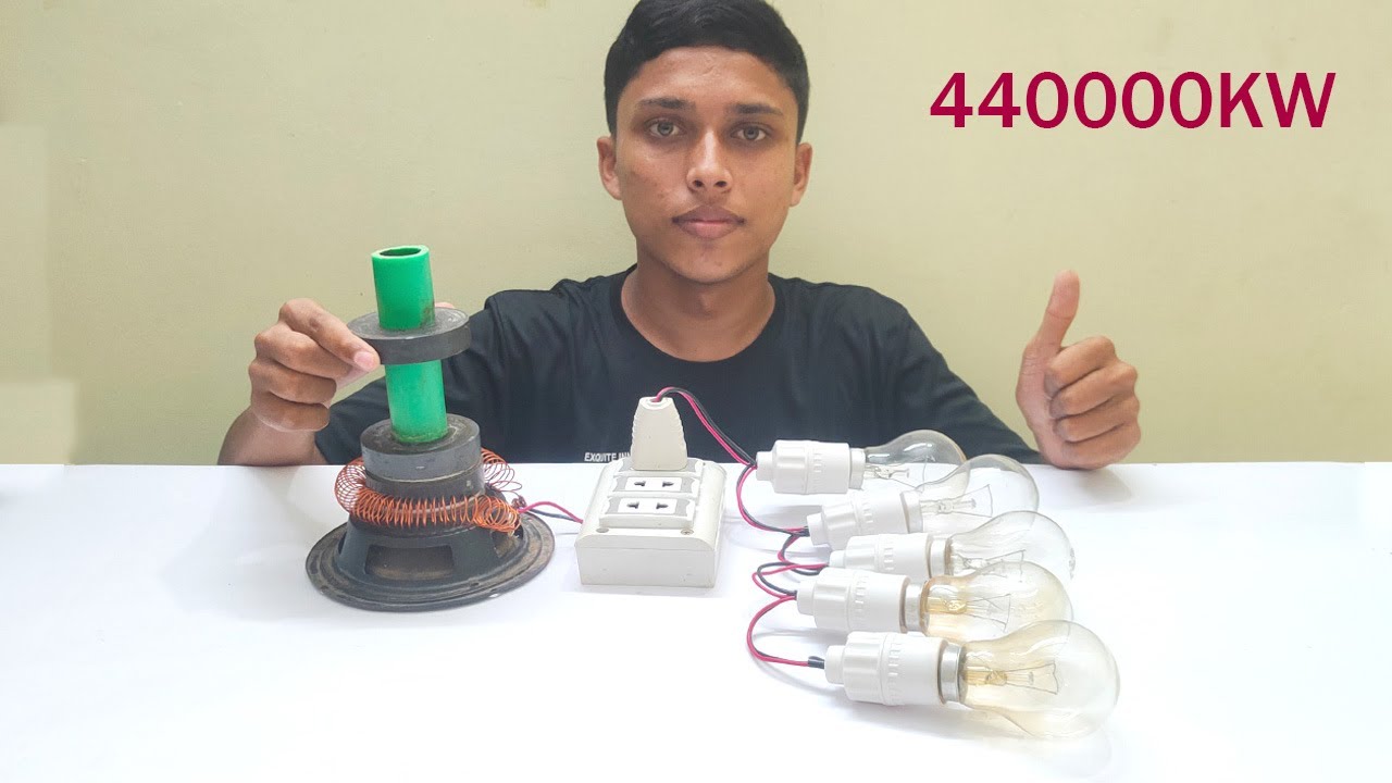 Free Electricity Energy 440000KW Copper Coil Light Bulb at Home - YouTube