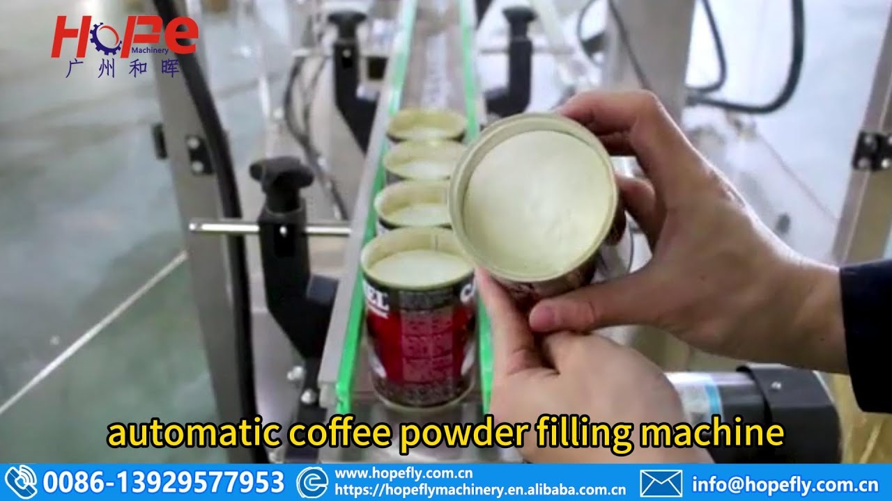 automatic coffee powder filling machine - YouTube