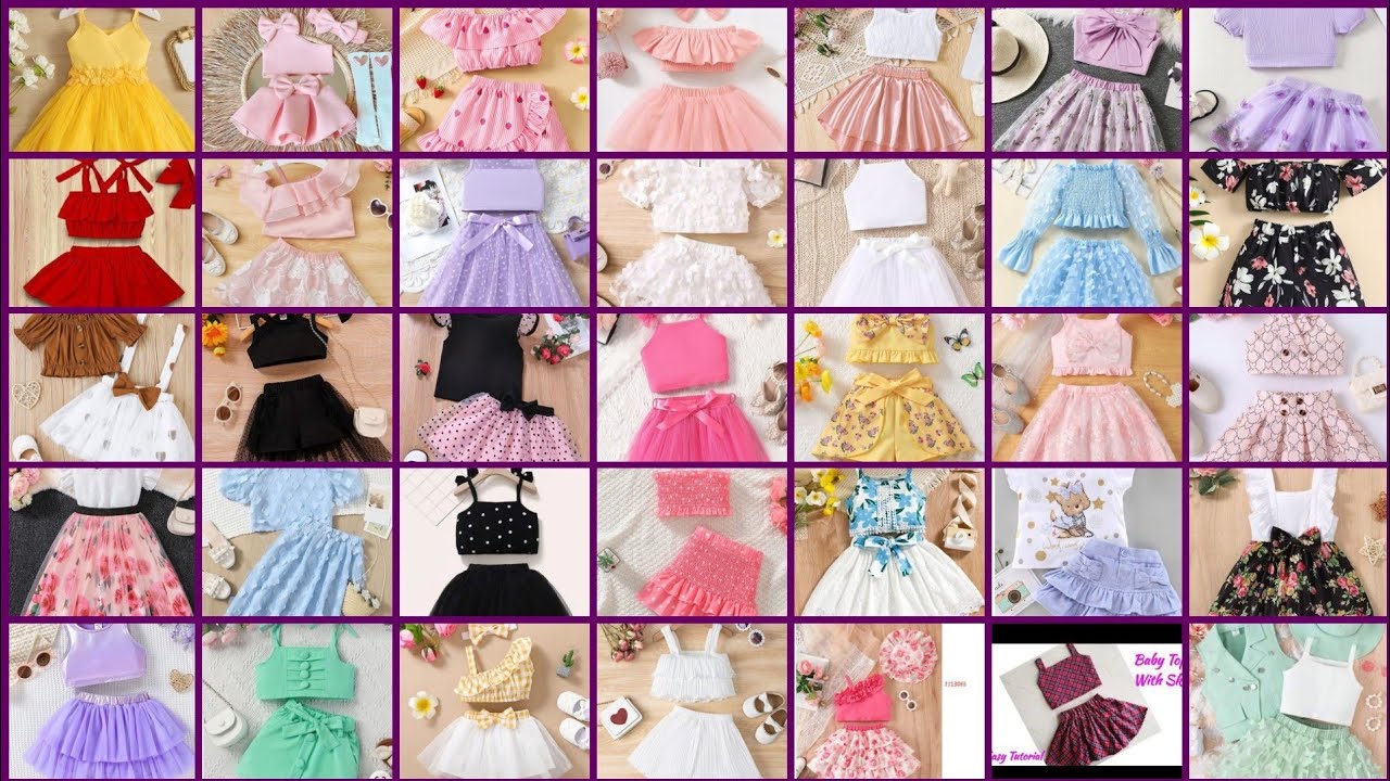 Gorgeous baby skirt dress designs | new beautiful baby girls skirt top ...
