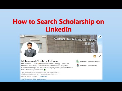 How to find Scholarship Positions on LinkedIn | Open positions | Muhammad Okasha