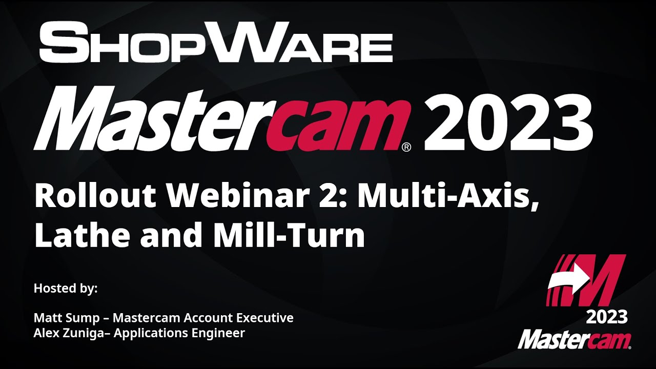 Mastercam 2023 Rollout Webinar 2: Multi-axis & Mill-Turn - YouTube