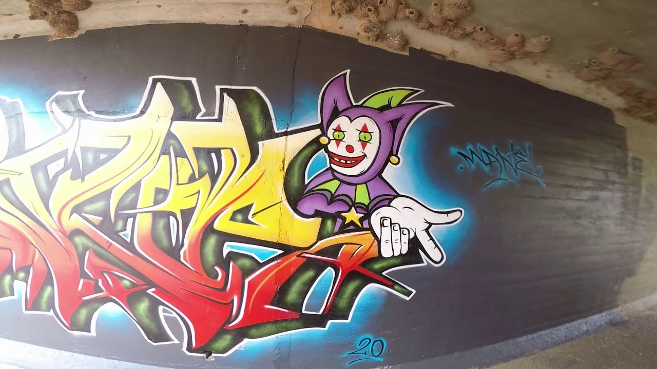 Clown piece | Graffiti | WaiveOne | - YouTube