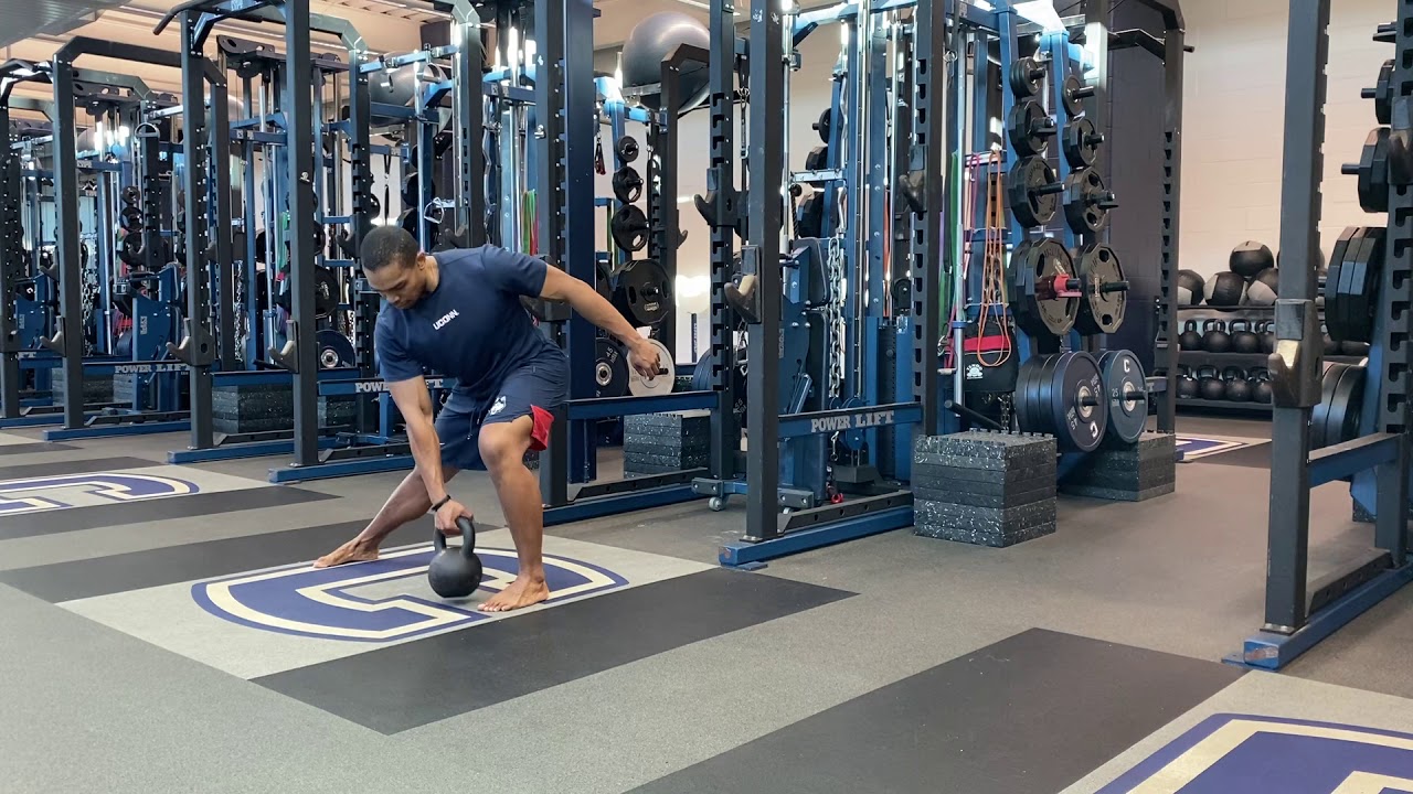 Contralateral Kettlebell Lateral Squat - YouTube