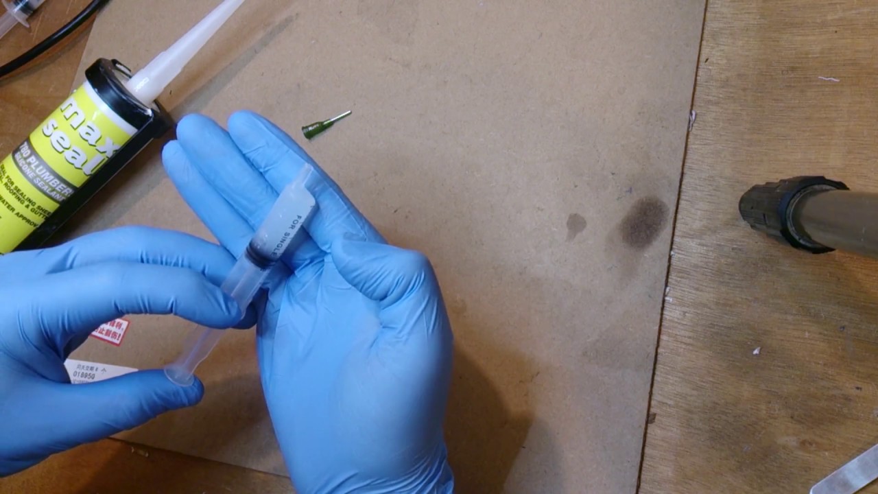 Tip of the day - dispensing silicone in to small syringes for repair ...