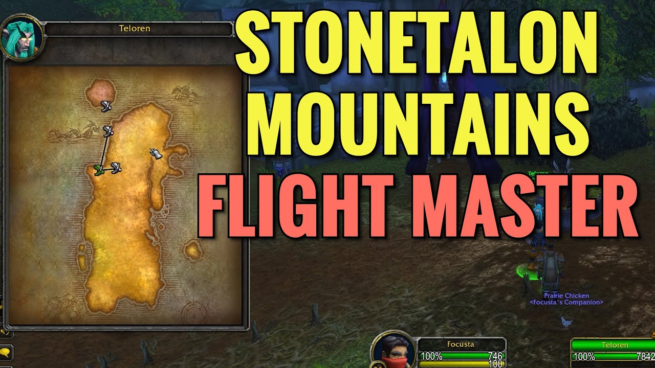 Stonetalon Mountians Flight Master Location (Alliance) (WoW Classic ...