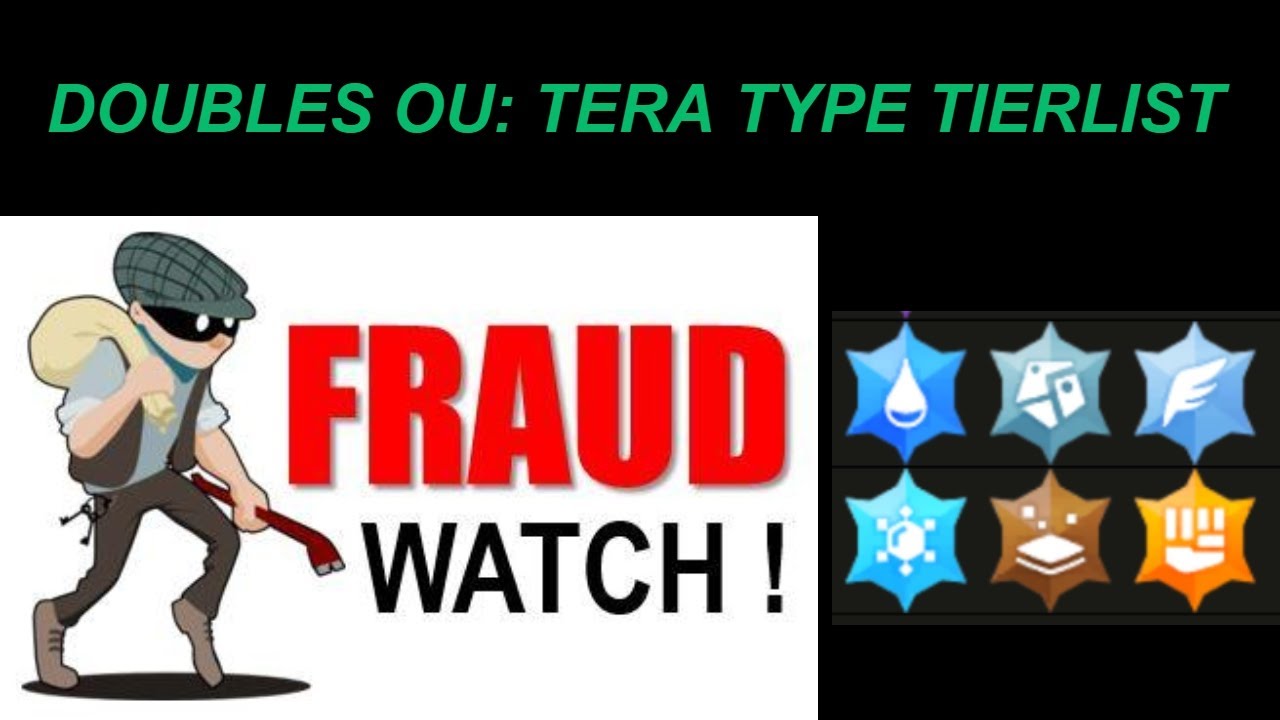 DOUBLES OU TERA TYPE TIER LIST - YouTube