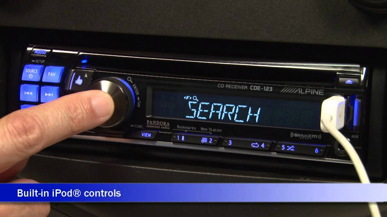 Alpine CDE-123 CD Receiver Display and Controls Demo | Crutchfield ...