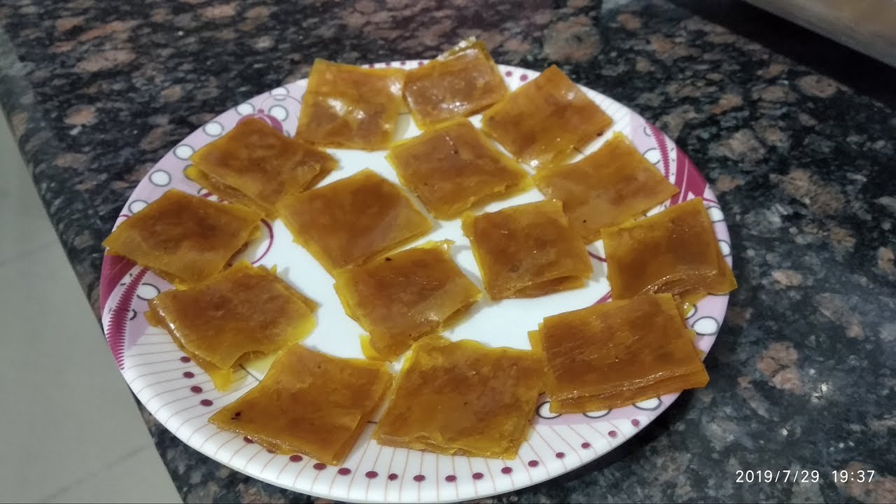 Amawat Recipe # Homemade Aam Papad # Mango Papad Recipe - YouTube