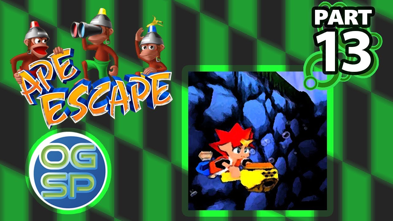 Ape Escape LP [Part 13] Spike Almost Drowns and then he does - YouTube