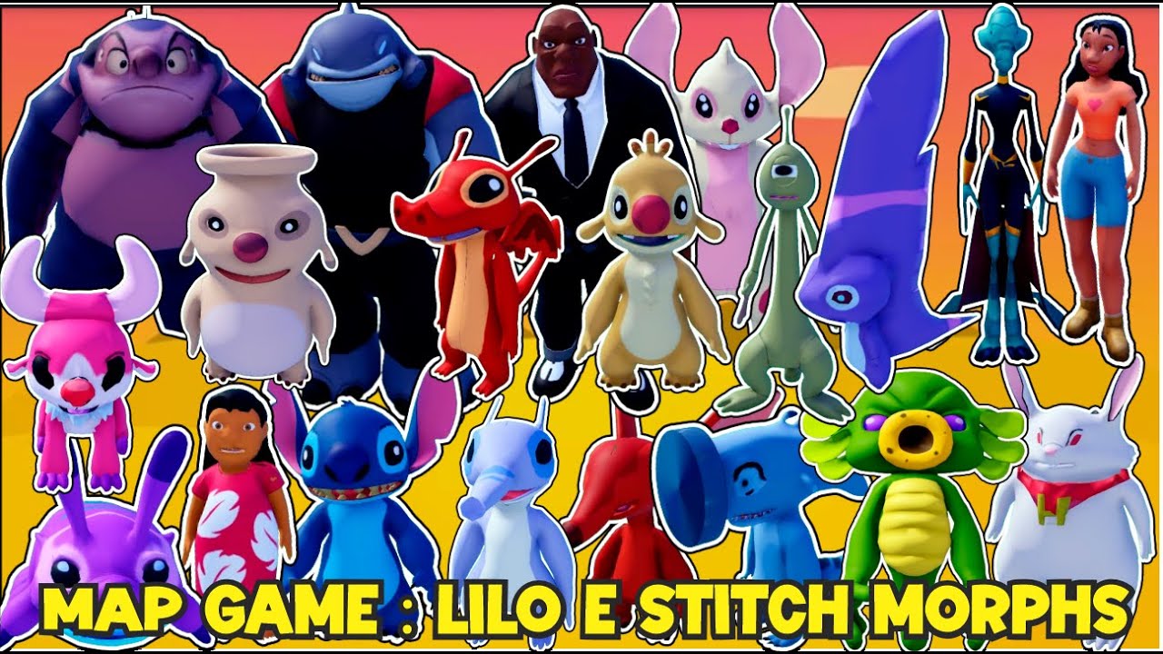 ALL MORPHS LILO E STITCH GAME - YouTube