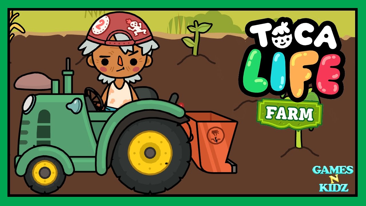 Toca Life Farm With Farm Animals & Tractor - Farm App For Kids - YouTube