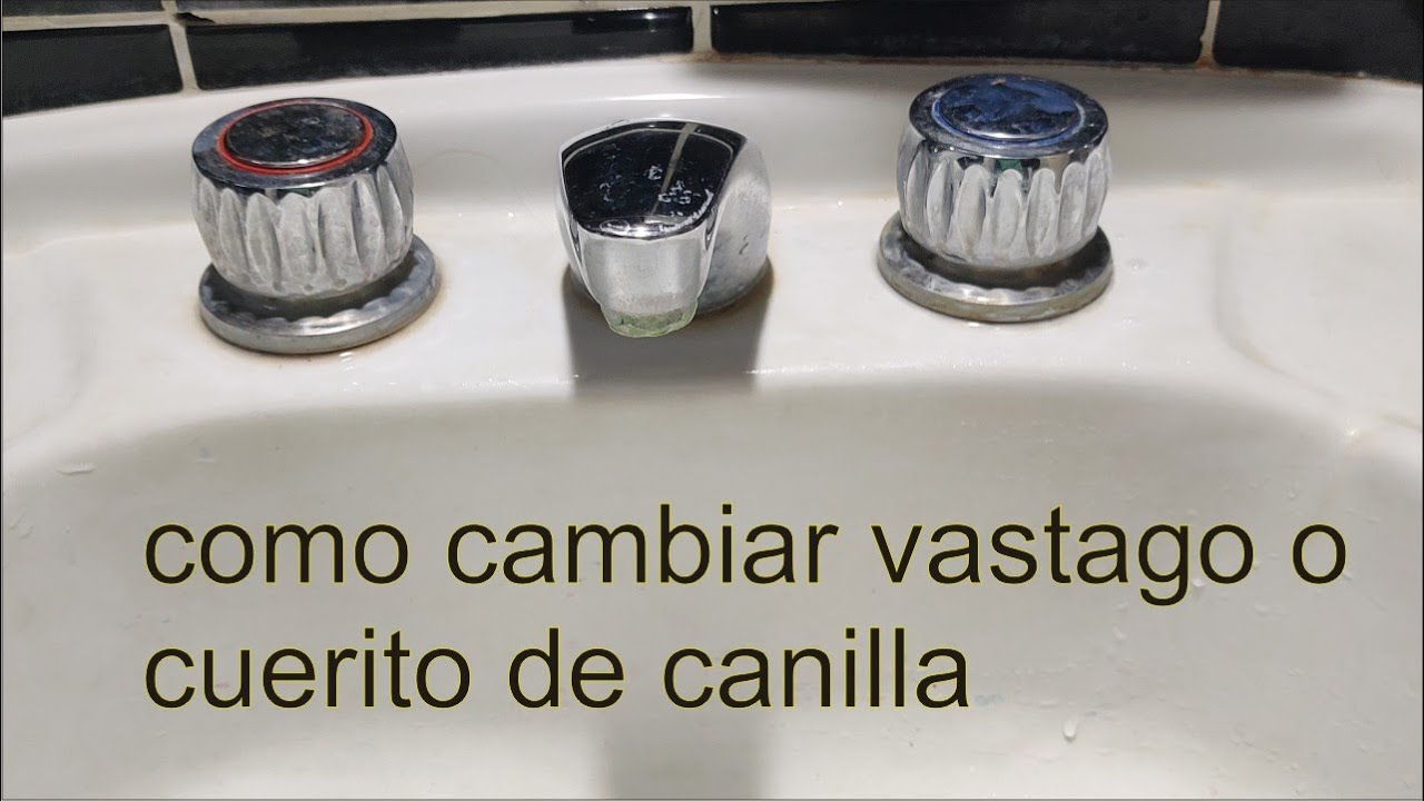 Hoy hacemos: Como se cambia el cuerito de la canilla o el vastago - YouTube