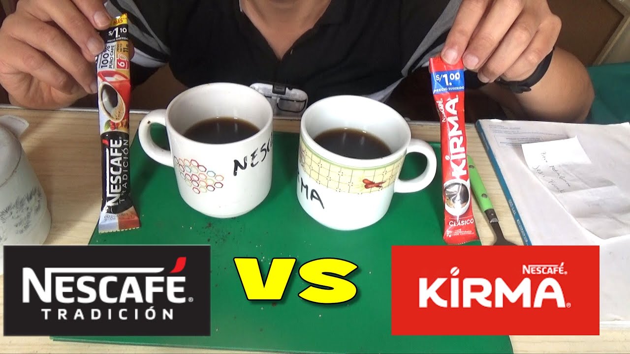 "NESCAFE" VS "KIRMA" - CUAL ES EL MEJOR CAFE INSTANTANEO ? - YouTube