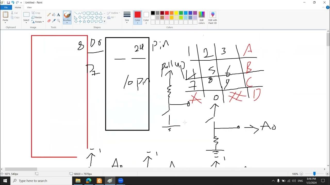 Microprocessor 8086 Interfacing (Keypad) - YouTube