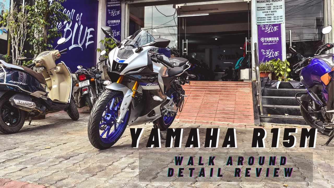 Yamaha R15M Walk Around Detail Review First Video On YouTube | Ksc ...
