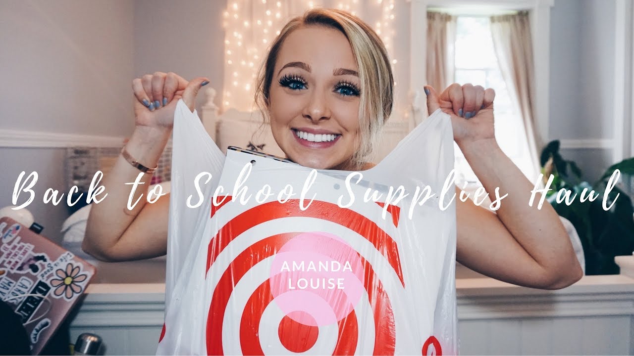 Back to School (College) Supplies Haul ll Back to School with Amanda ...