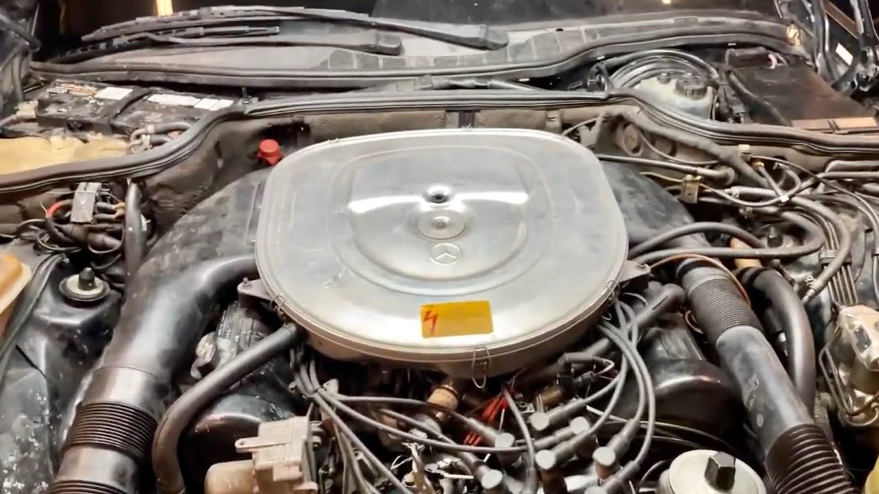 Mercedes Benz W126 560SEL 3/89 The BIG repair of the idle speed and ...