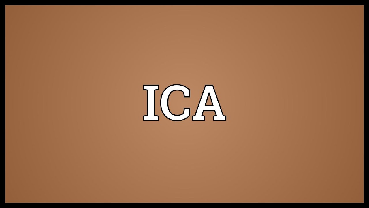 ICA Meaning - YouTube
