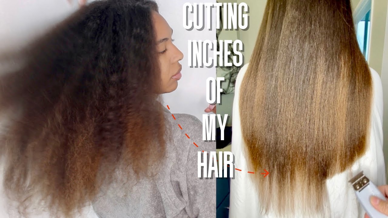 Cutting INCHES off my Natural Hair with CLIPPERS at home - YouTube