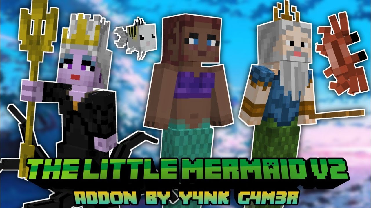 Update!! Minecraft Disney Mod - The Little Mermaid Addon V2 | MCPE Mod ...