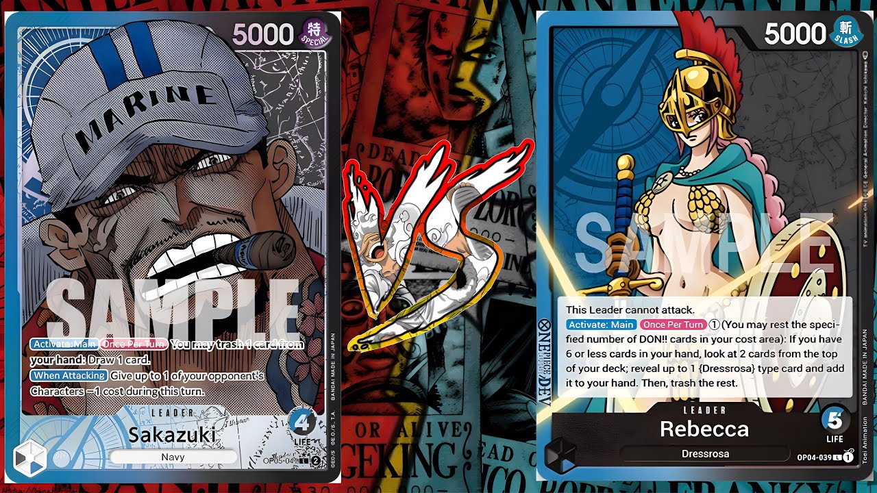 Sakazuki Vs Rebecca | One Piece Tcg | OP05 Tournament Gameplay - YouTube