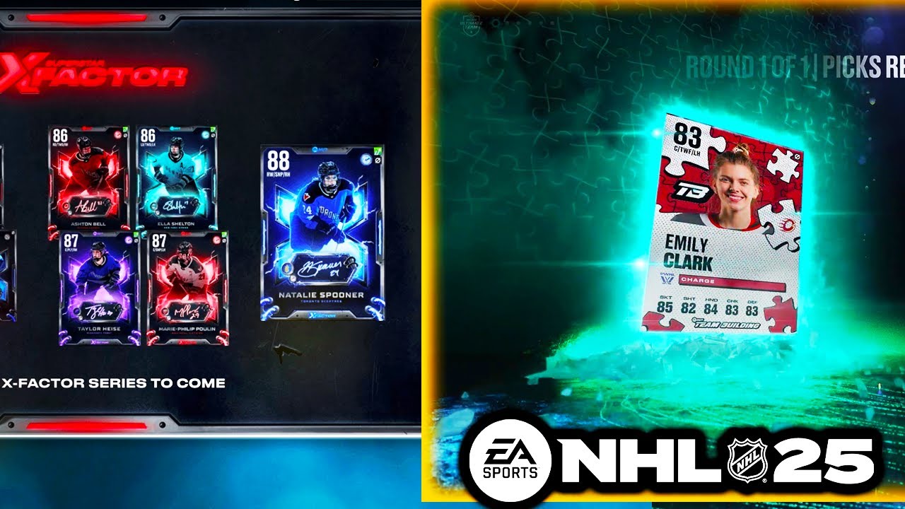 *NEW* PWHL HUT CARDS IN NHL 25 HUT! NEW X-FACTOR + FANTASY + FREE TB ...