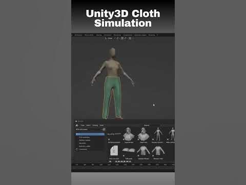 Unity3D Cloth Simulation in Blender #unity #augmentedreality #virtualstore #virtualtryon - YouTube