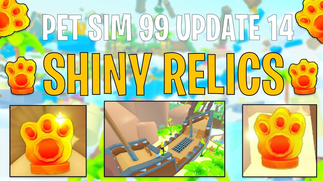 🌟UPDATE 14 OBBY WORLD SHINY RELICS LOCATIONS🌟PET SIM 99 - YouTube