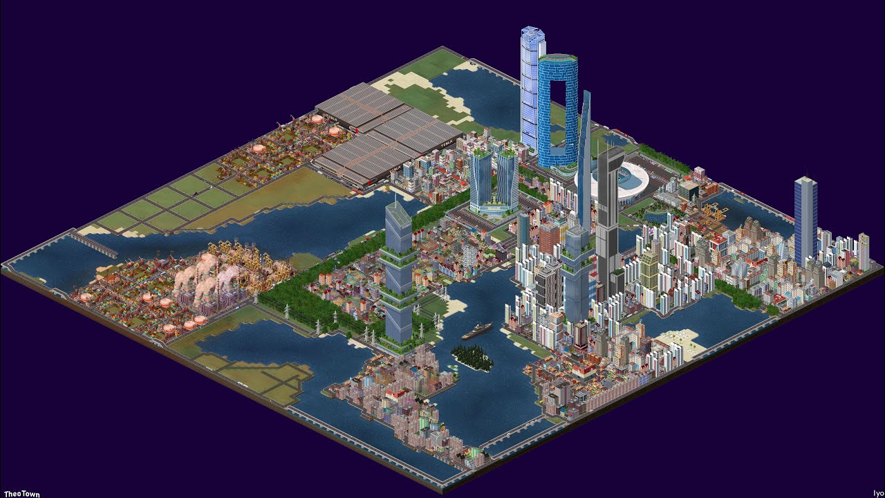 Big city 40.000 inhabitants challenge | Theotown - YouTube