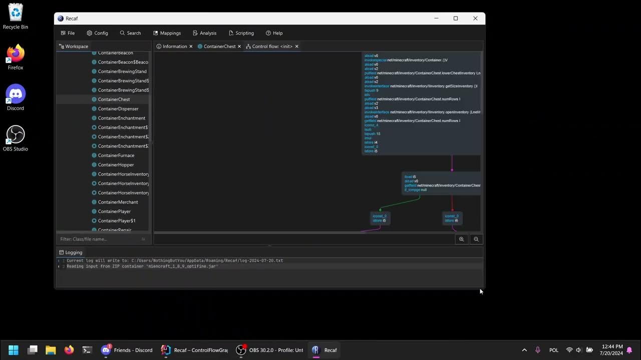 Recaf Control Flow Graph POC - YouTube