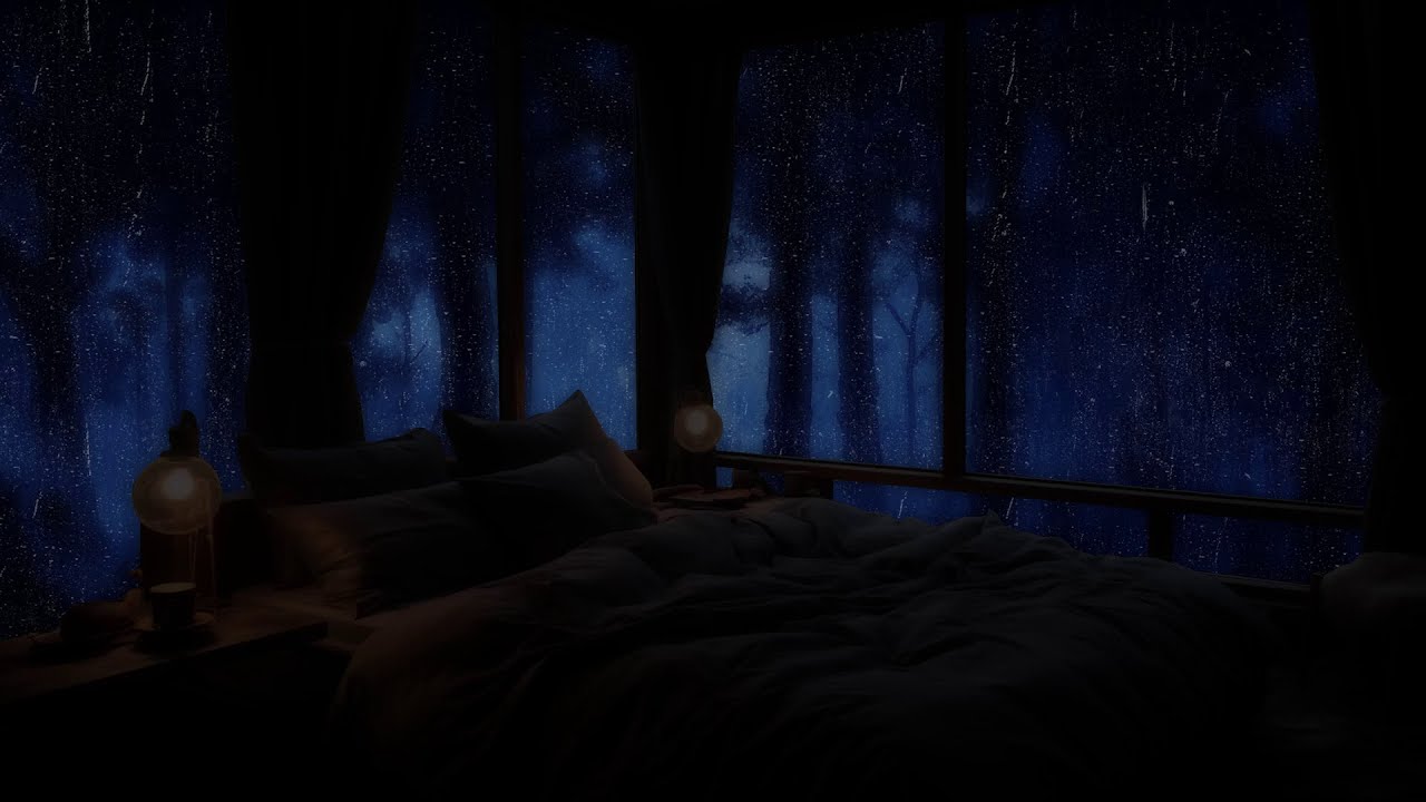Night Rain and White Noise | Encourages Restful Sleep and Enhances Mood ...