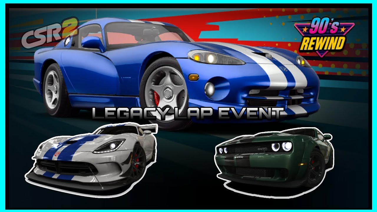 C§R2 "90'S REWIND: LEGACY LAP EVENT GET FREE DODGE VIPER GTS (SRII ...