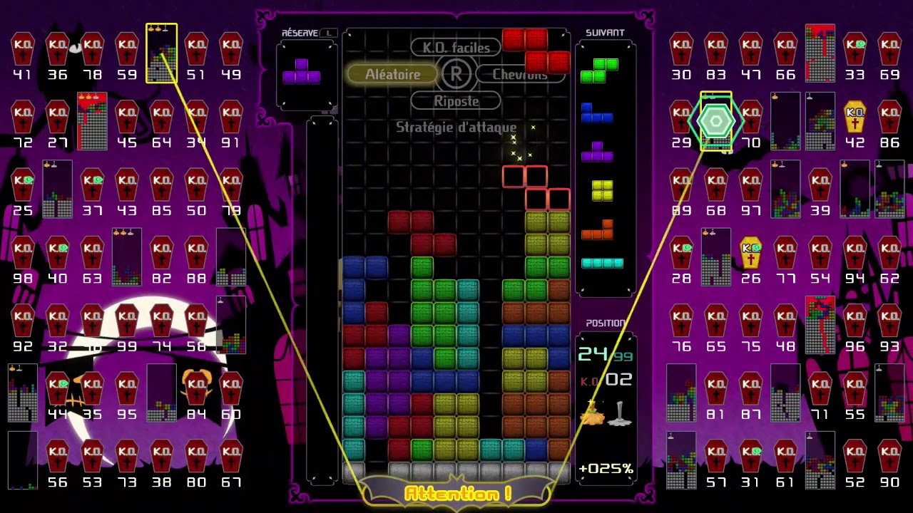 [Tetris 99] to the beat (scary castle ver.) - YouTube