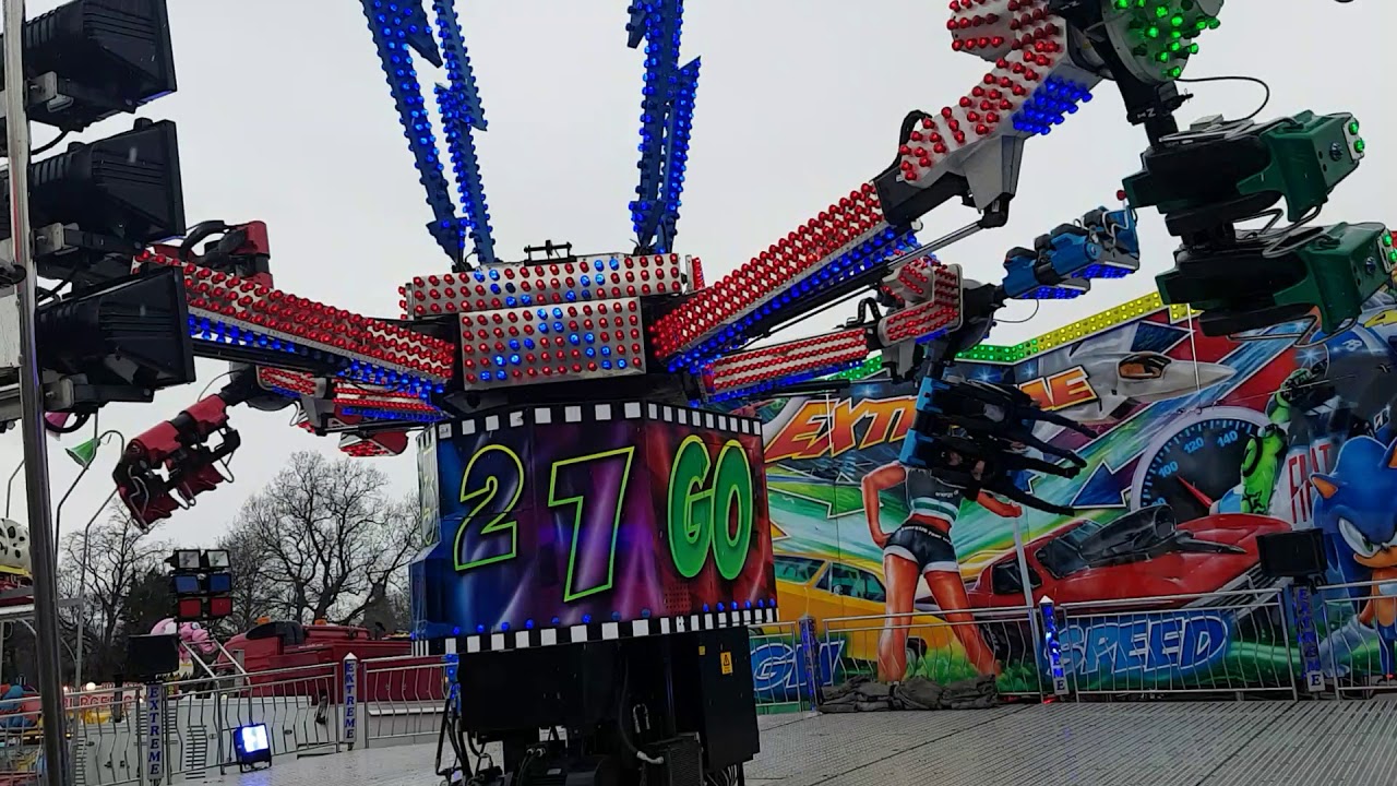 Extreme fair ride Abbey park Easter fun fair 2018 - YouTube