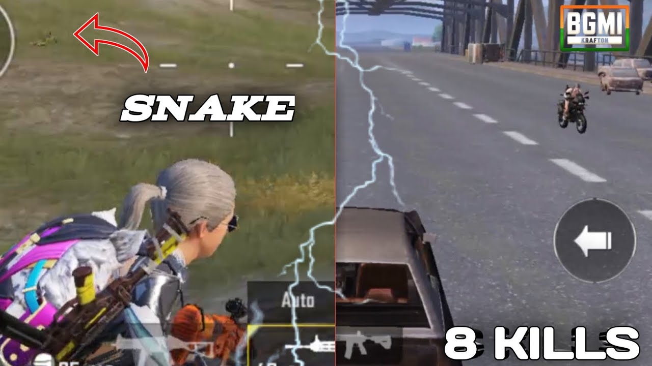 ll SNAKE IS CAMPING IN GRASS 😡😡 ll 8 KILLS SOLO BGMI GAMEPLAY - BK GAMING - YouTube