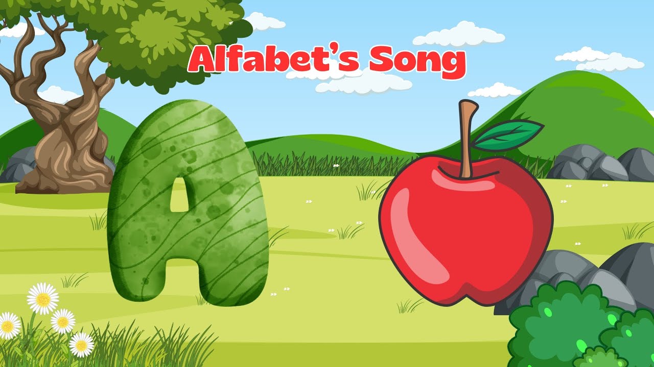 Alphabet song with sounds | Fun alphabet songs | ABC phonics songs | With Alfabet's Song - YouTube