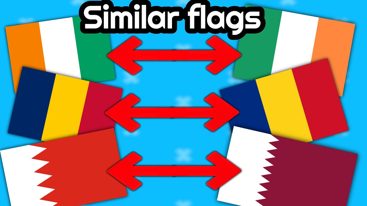 Similar flags: Which countries have almost identical flags - YouTube