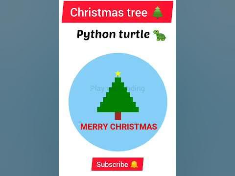 Christmas tree 🌲 in python turtle tutorial#codingstatus #codingstatus#pythonturtle #tutorial# ...