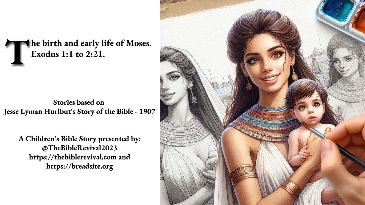 The birth and early life of Moses. Exodus 1:1 to 2:21. #Moses #Miriam # ...