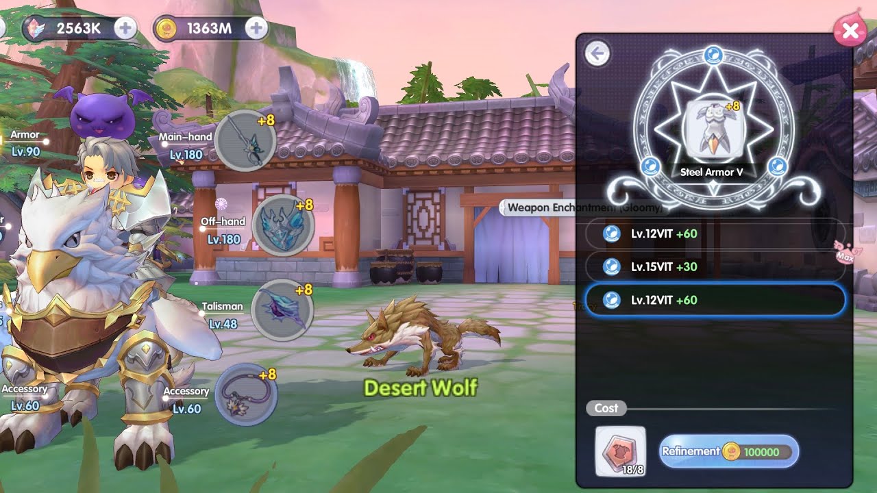 [ROX] f2p Royal Guard 2nd armor Enchant conversion Prontera to Payon ...