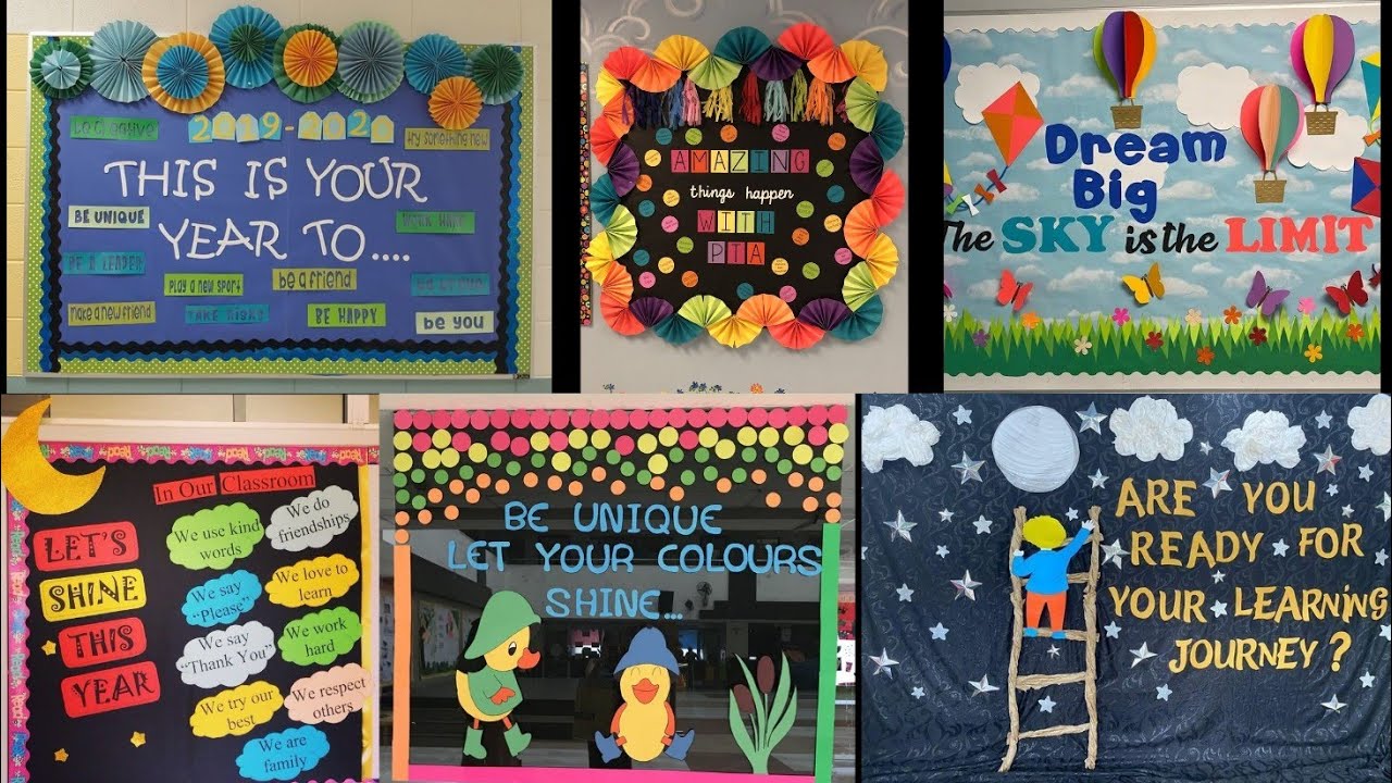 20 easy ideas for classroom and schoolwall decoration, bulletin board ...