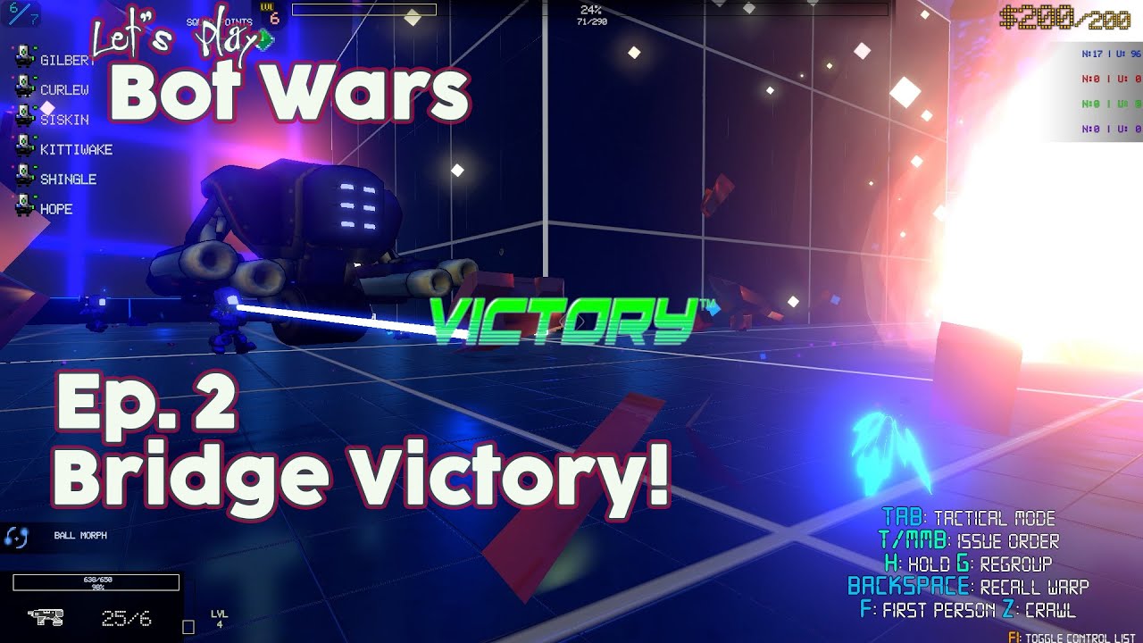 Bot Wars - Let's Play Ep. 2 - Victory on the Bridge! - YouTube