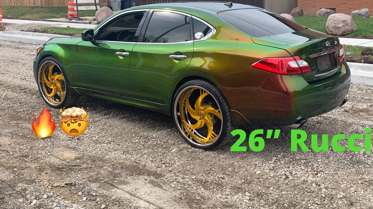 Infiniti M70 Wit custom q50 front 🤯on 26” Rucci (Paint🤯25K - YouTube