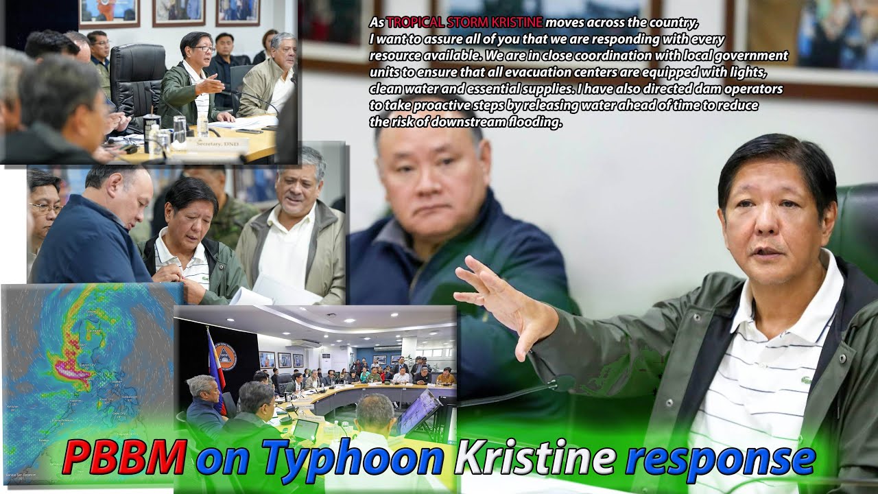 "PBBM Addresses the Nation: Urgent Updates on Typhoon Kristine and ...