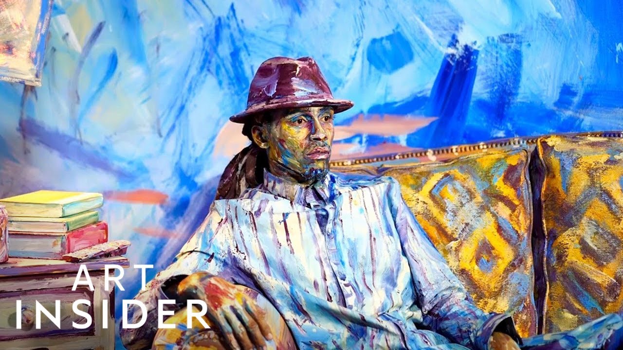 Artist’s Colorful Paintings Pop Into Real Life - YouTube