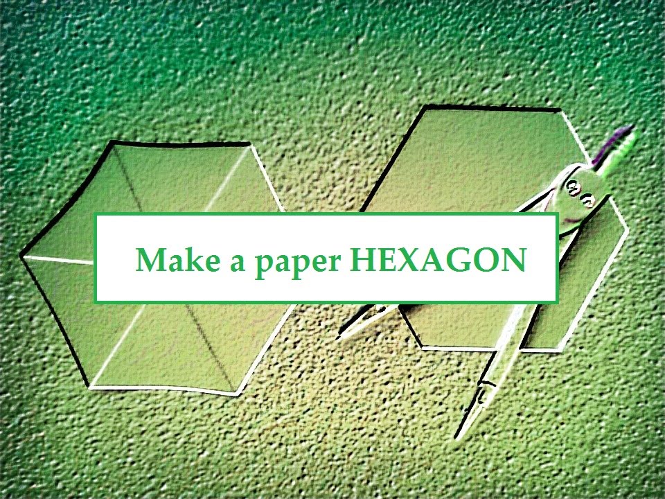 hexagon - how to make a paper hexagon - tutorial - dutchpapergirl - YouTube